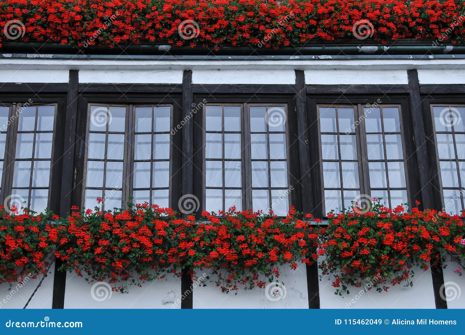 Windows in Gdansk, in Poland Stock Image - Image of decorated ...