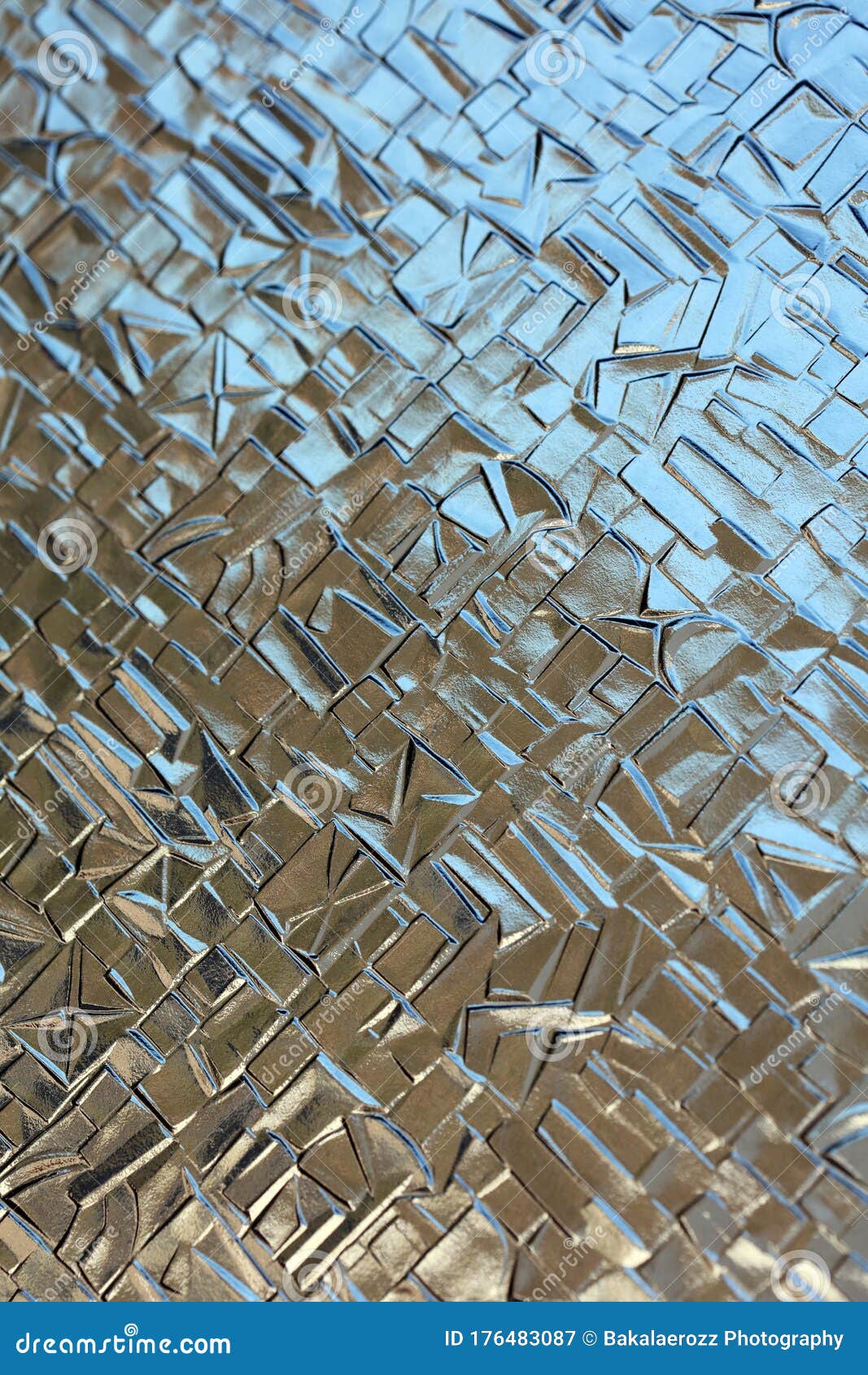 Windows Glass with Cubes and Triangles Decorated Background High ...