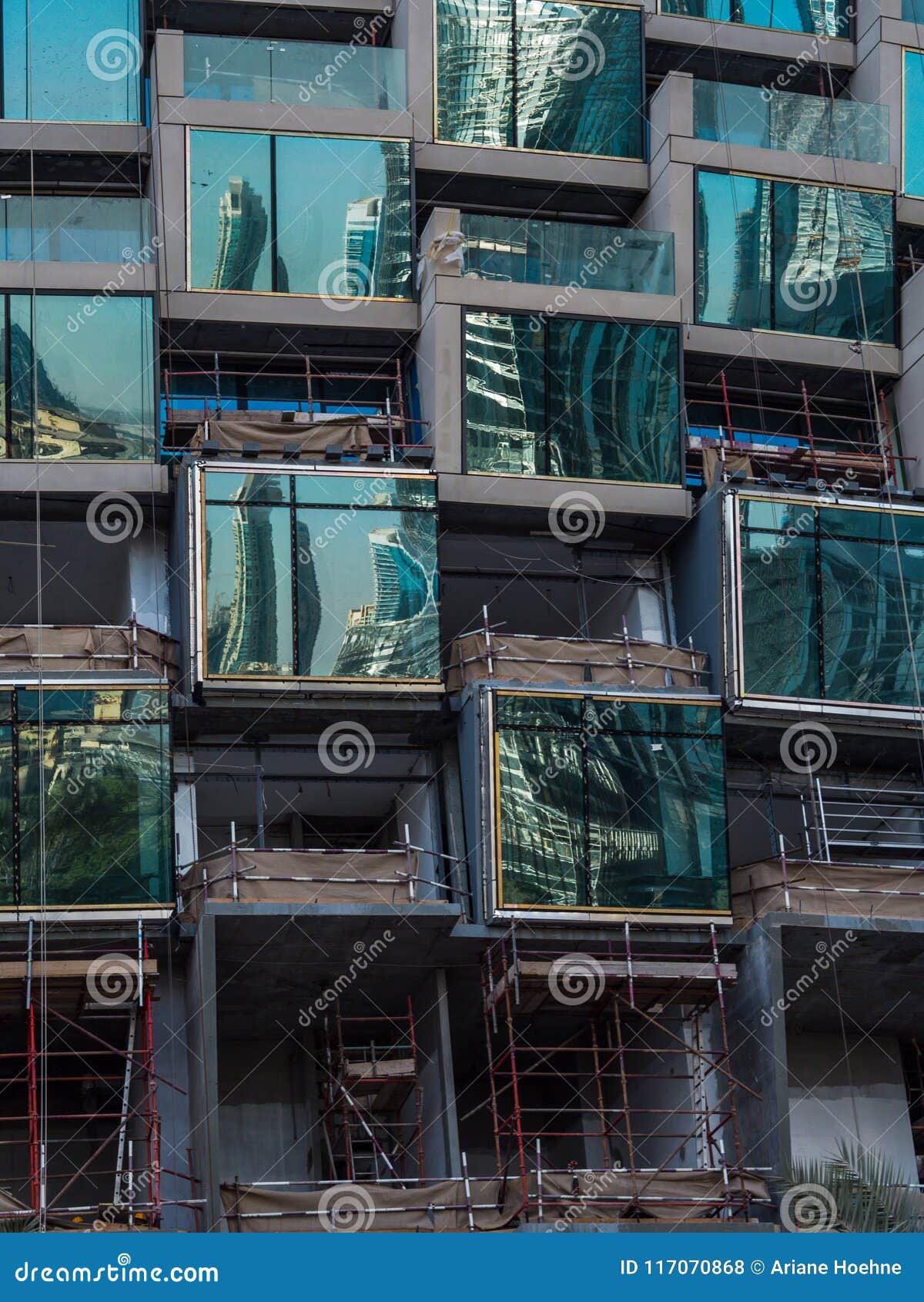 Windows Glass Pattern of Construction Building Stock Photo - Image of ...