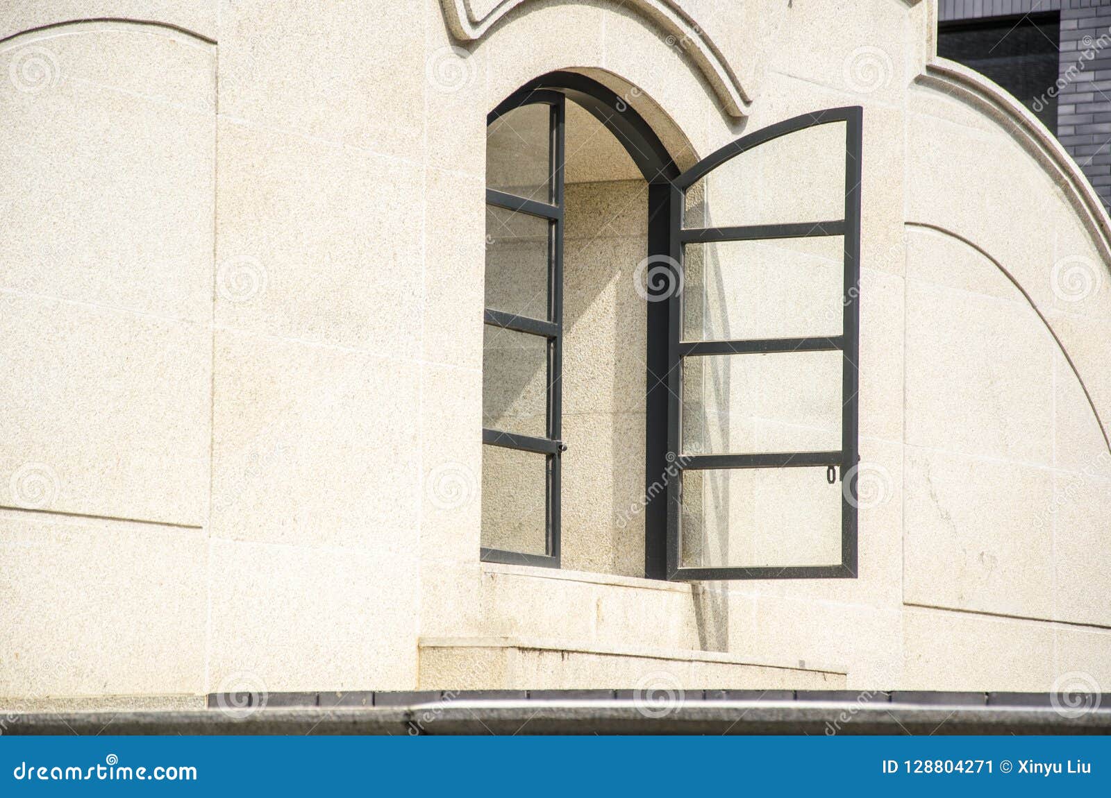 Windows stock image. Image of brick, windows, opened - 128804271