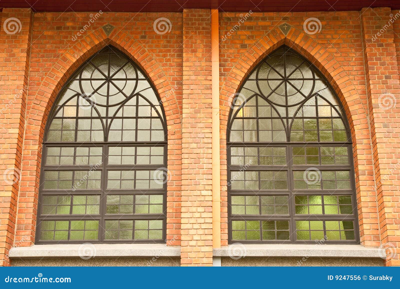 Windows of Gothic Style Church Stock Photo - Image of open, light: 9247556