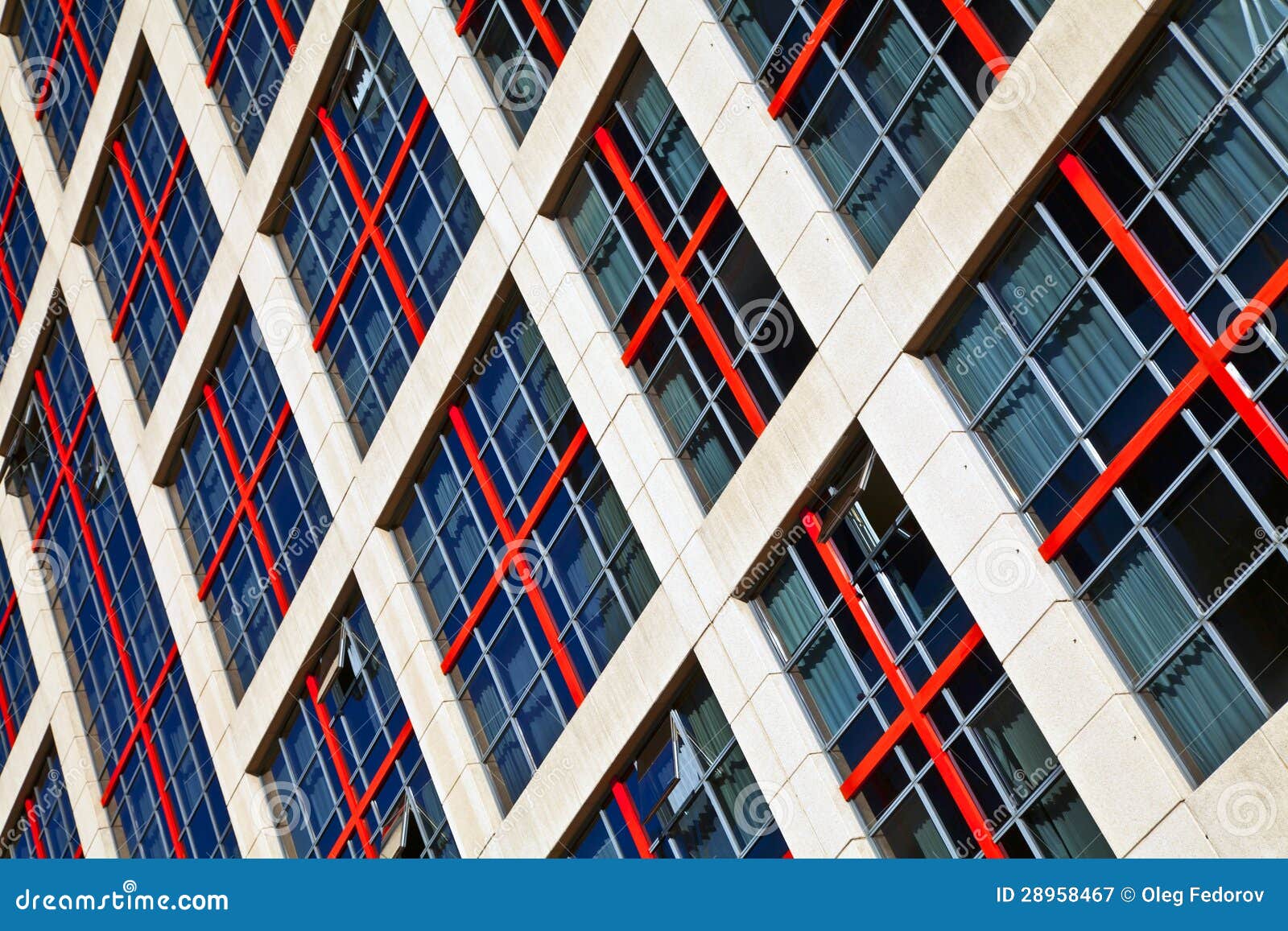 Windows of a High Rise Building Stock Image - Image of estate, district ...
