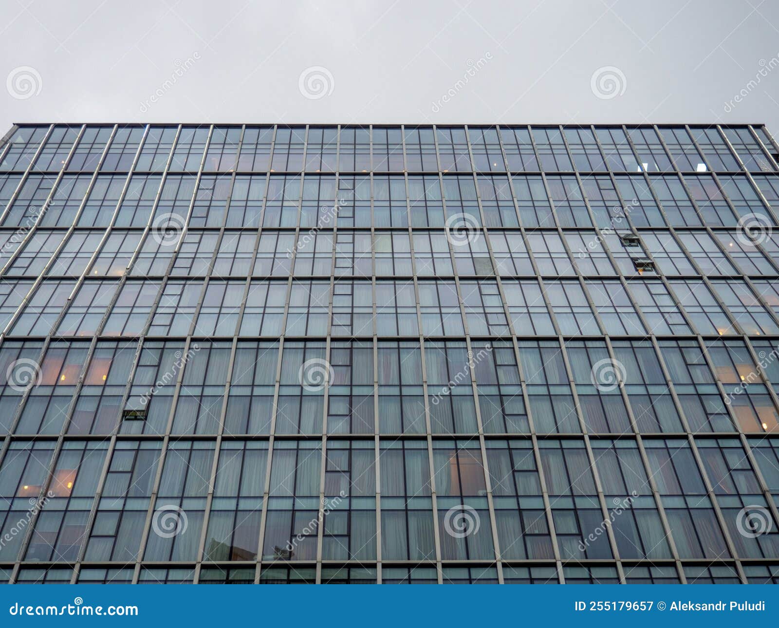 The Windows of a High-rise Building. Building Monolith. Background from ...