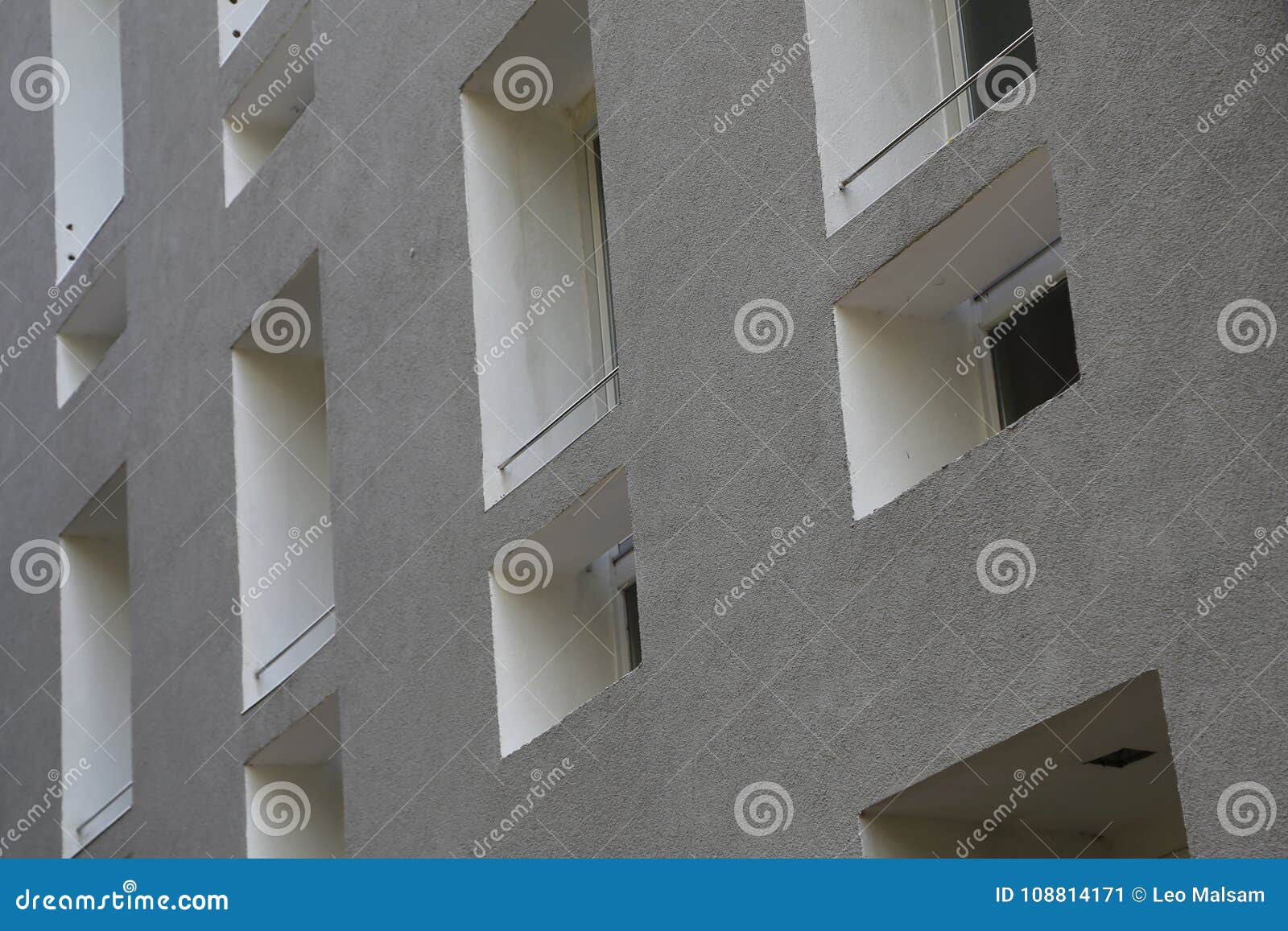 Windows in a High-rise Building Stock Image - Image of home, door ...