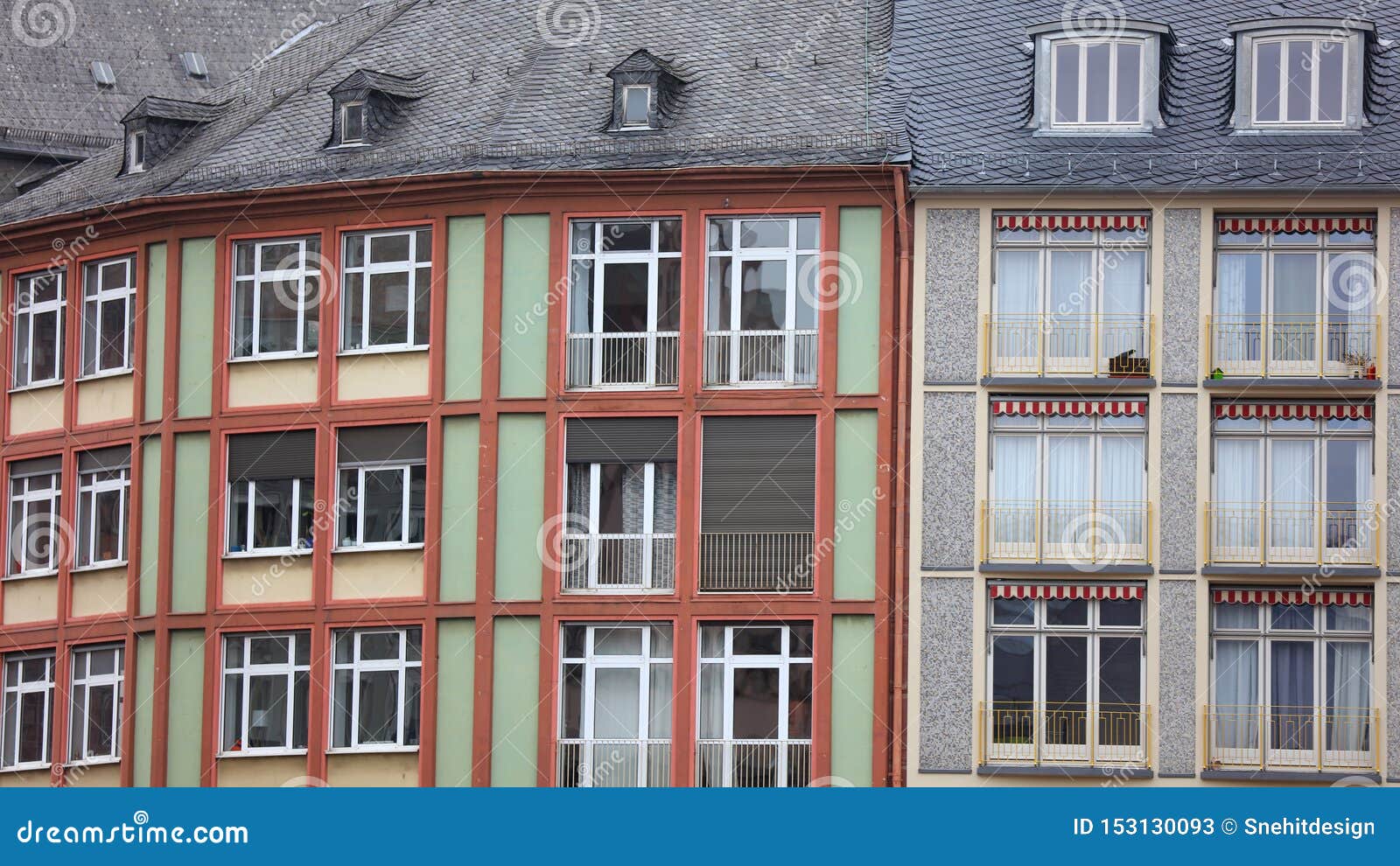 Windows on on Historic European Homes Stock Image - Image of stone ...