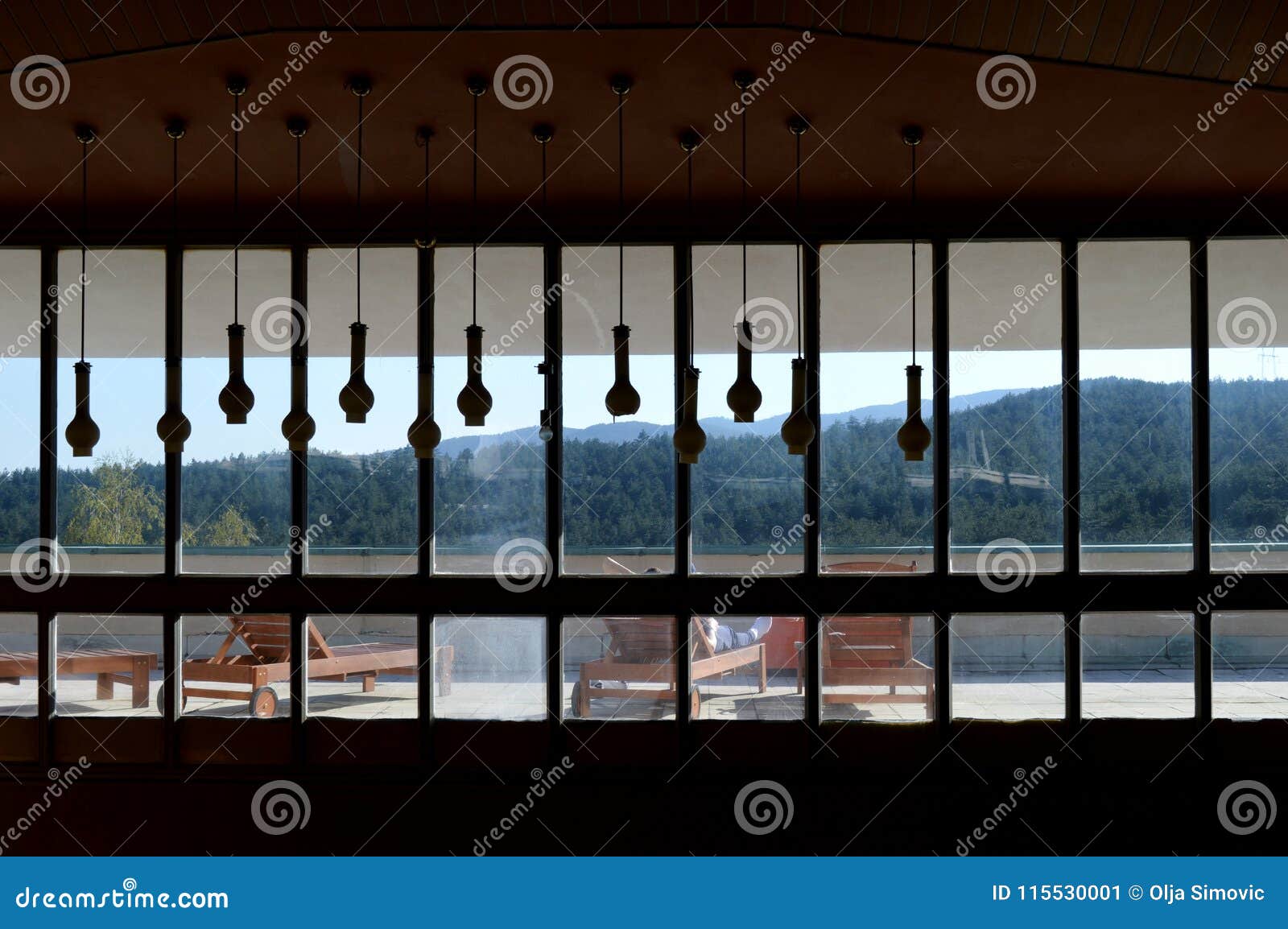 Windows on the terrace stock image. Image of terrace - 115530001