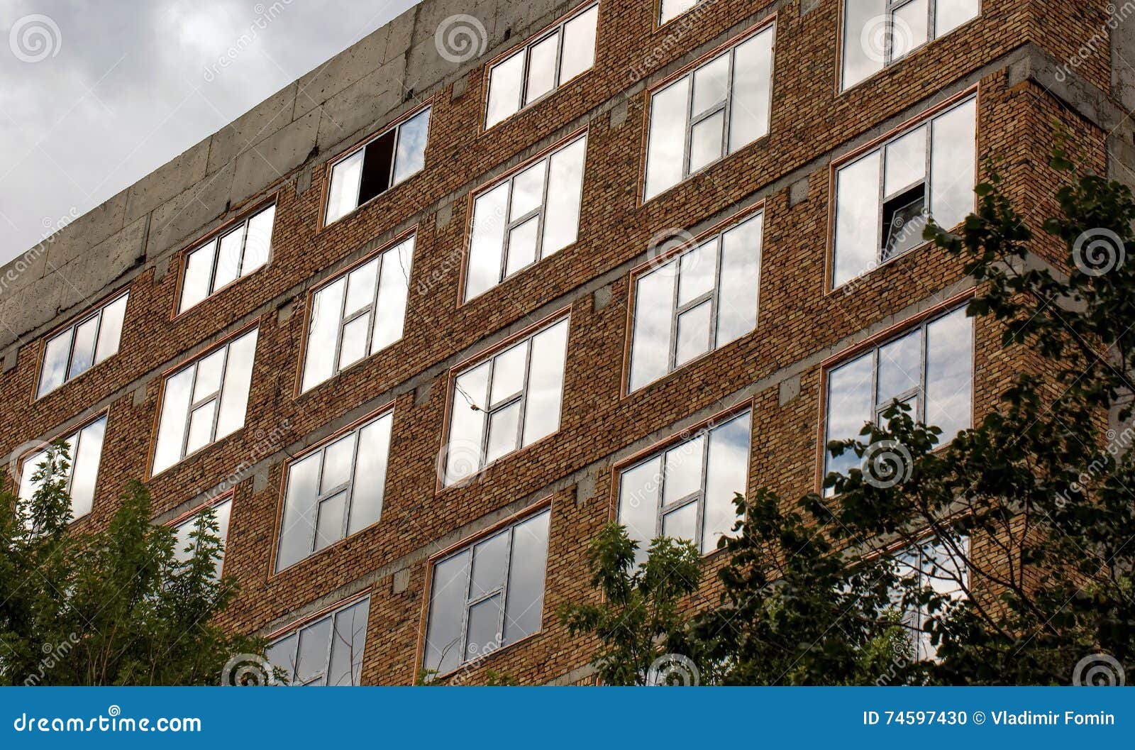 The windows of the house. stock photo. Image of construction - 74597430