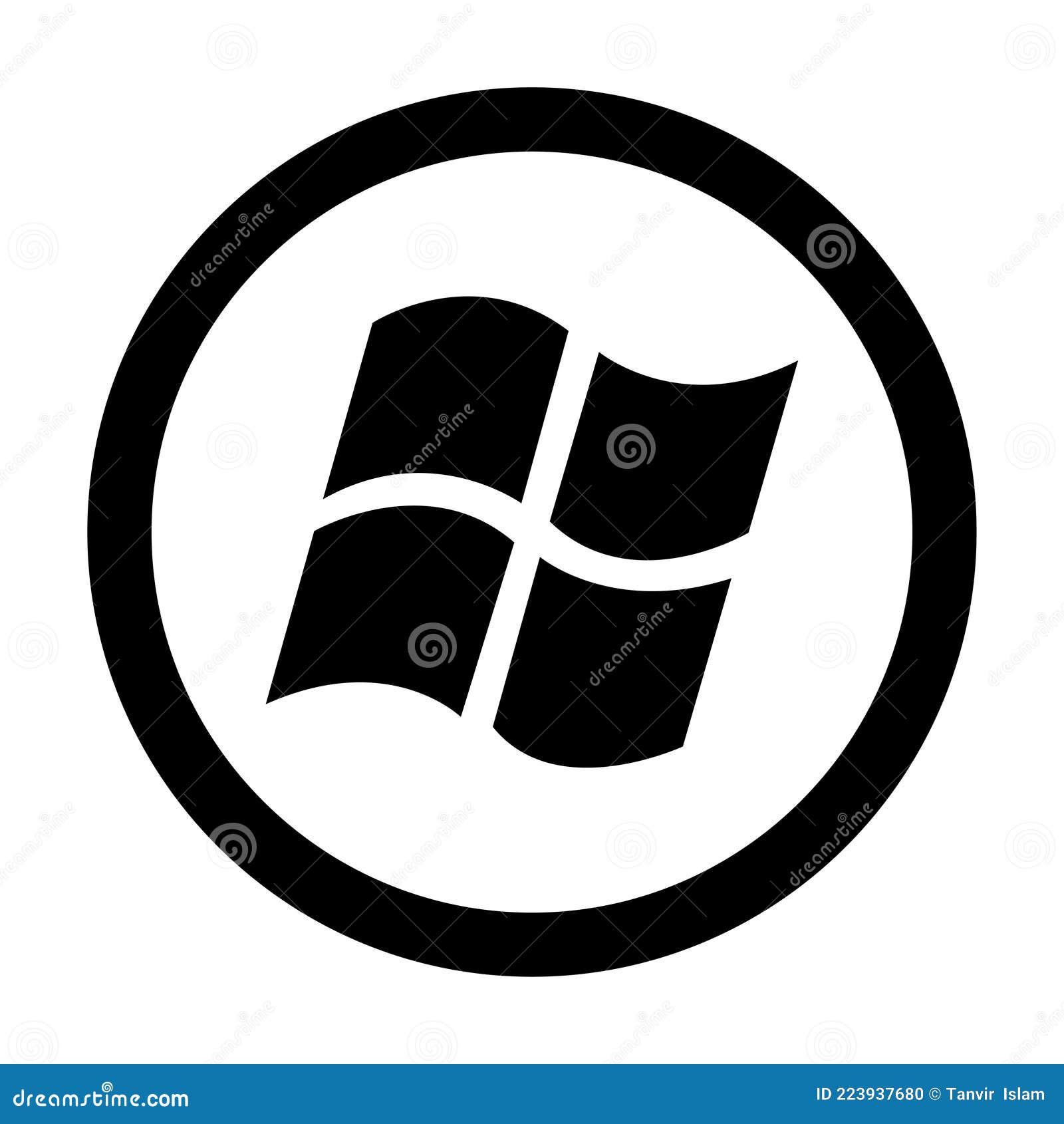 Windows Icon Logo Cartoon Vector | CartoonDealer.com #223937589