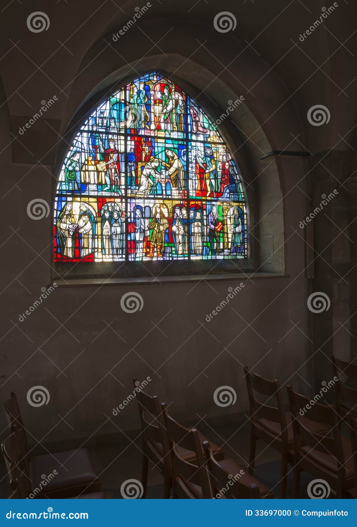 Windows from inside church stock photo. Image of cross - 33697000