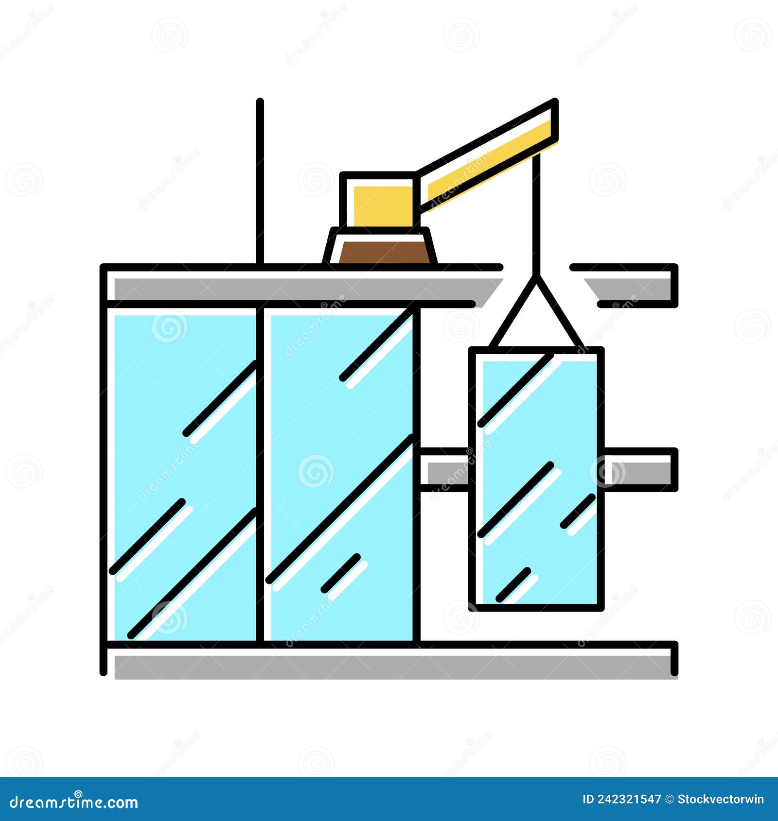 Windows Installation Color Icon Vector Illustration Stock Vector ...