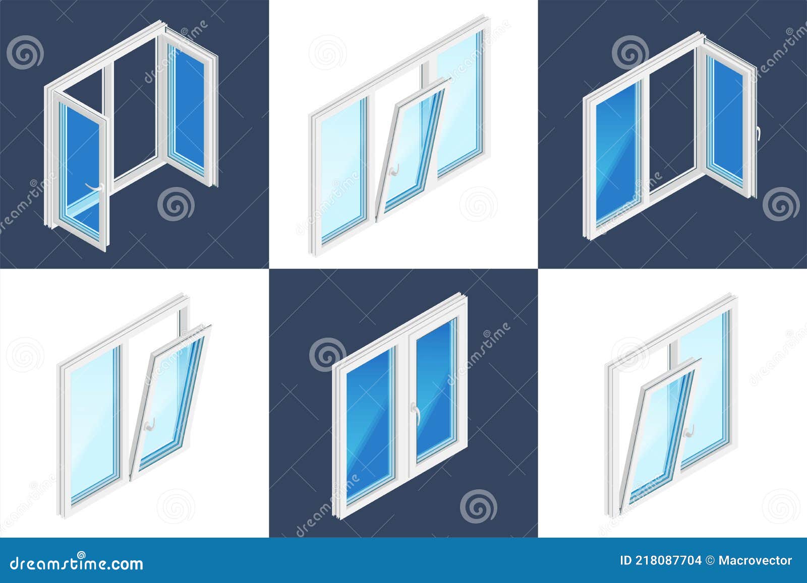 Windows Installation Isometric Design Concept Stock Vector ...