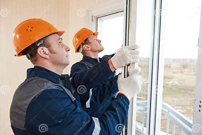 Windows Installation Workers Stock Photo - Image of labor, construction ...