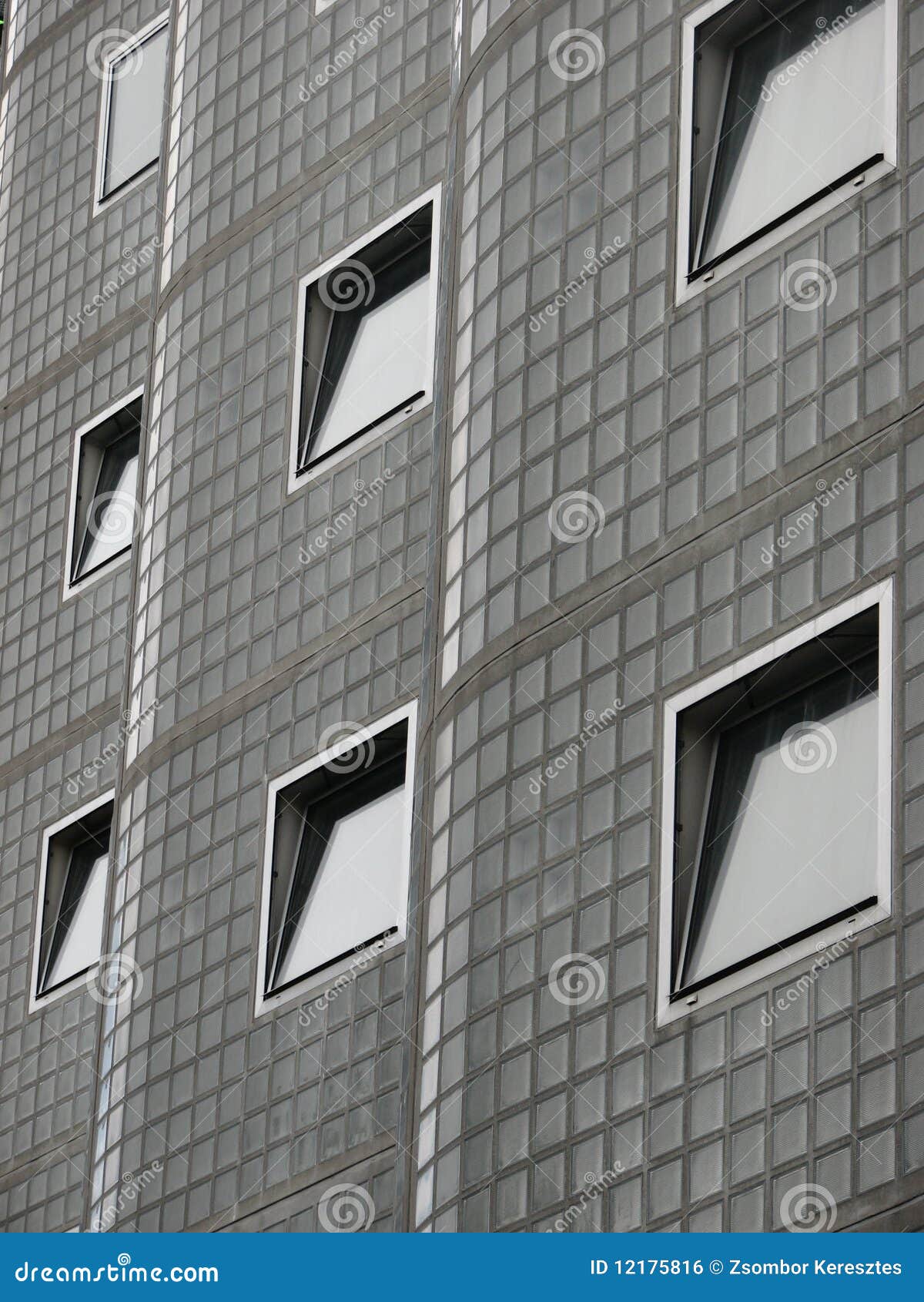 Windows on an Interesting Building Stock Photo - Image of high ...