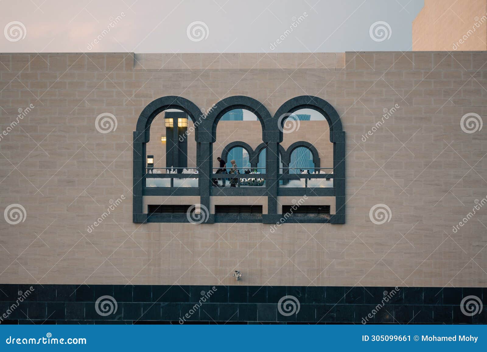 Windows of the Islamic Museum in Qatar from Outside Editorial Photo ...
