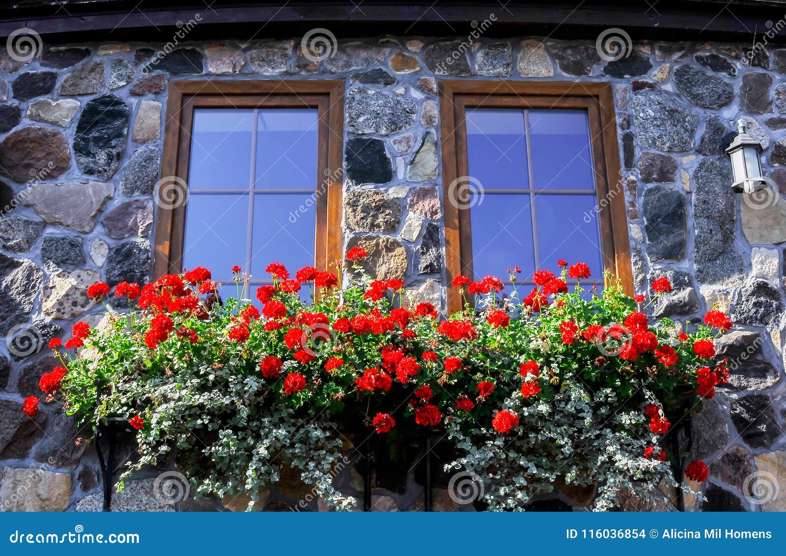 Windows in Jaroslawiec, in Poland Stock Photo - Image of architecture ...