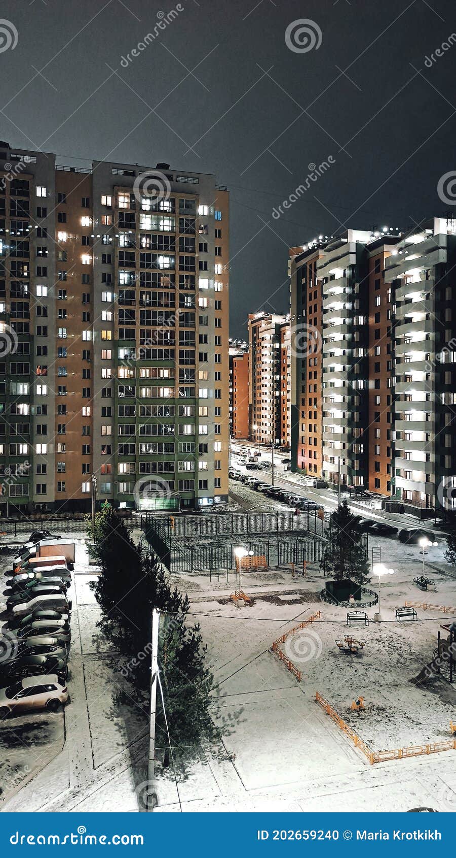 Windows light at night stock photo. Image of facade - 202659240