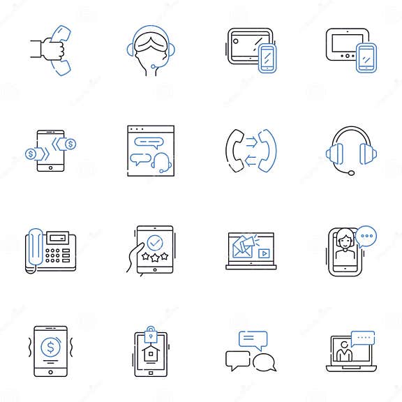 Windows Line Icons Collection. Operating-system, Interface, Upgrade ...