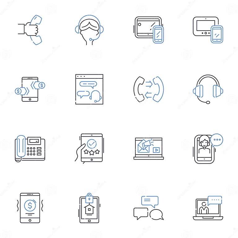 Windows Line Icons Collection. Operating-system, Interface, Upgrade ...