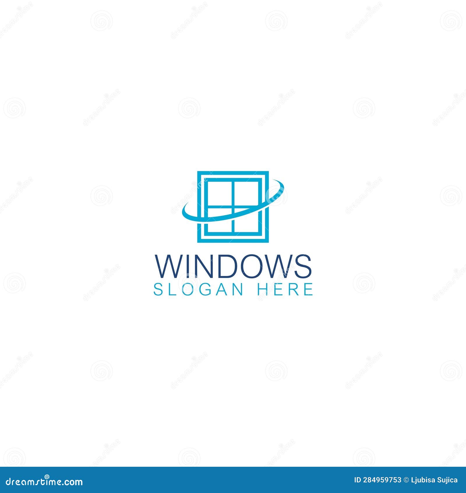 Windows Logo Design Template Element Isolated on White Background Stock ...
