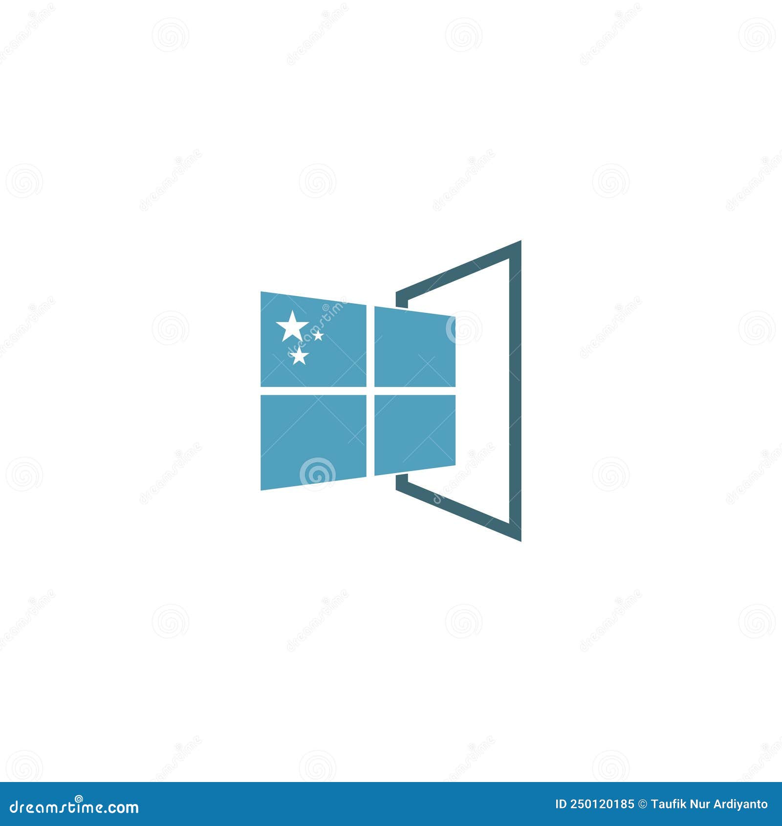 Windows Logo Icon Design Illustration Template Stock Illustration ...