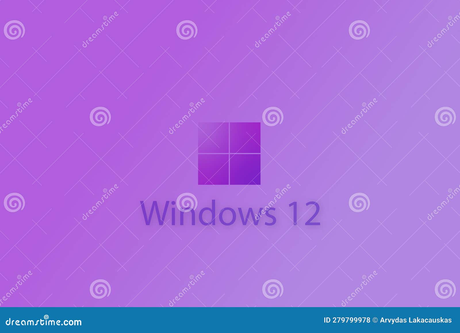 Windows 12 Logo.a New Update Microsoft Computer Operating System.Pastel ...
