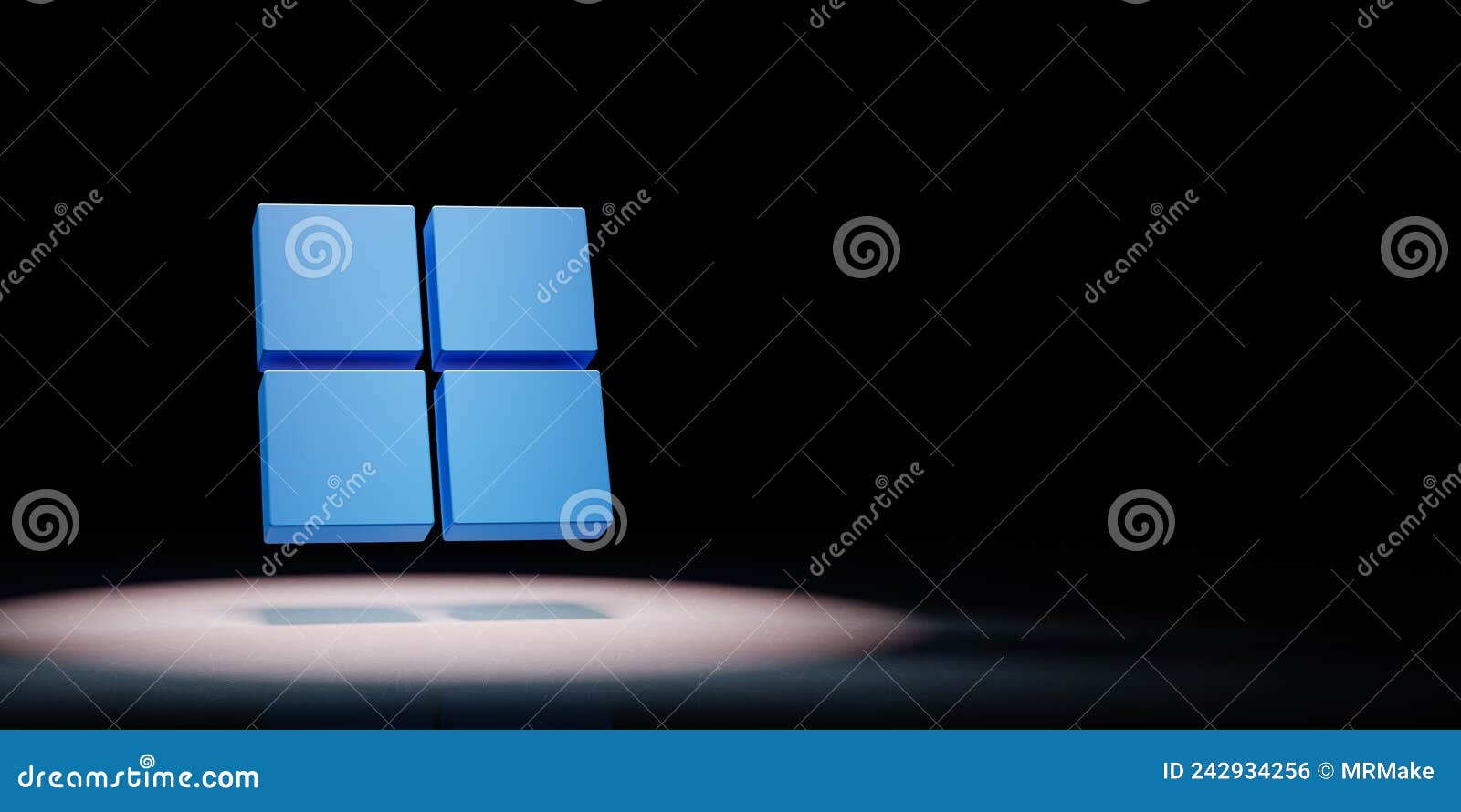 Windows Logo Spotlighted on Black Background Editorial Photo ...