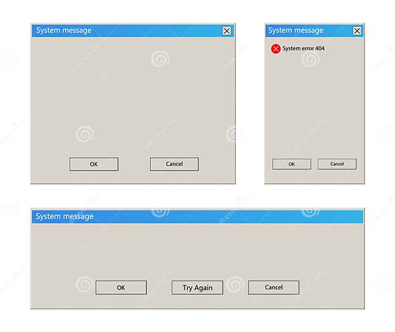 Windows Message Vector Design Illustration Isolated on White Background ...