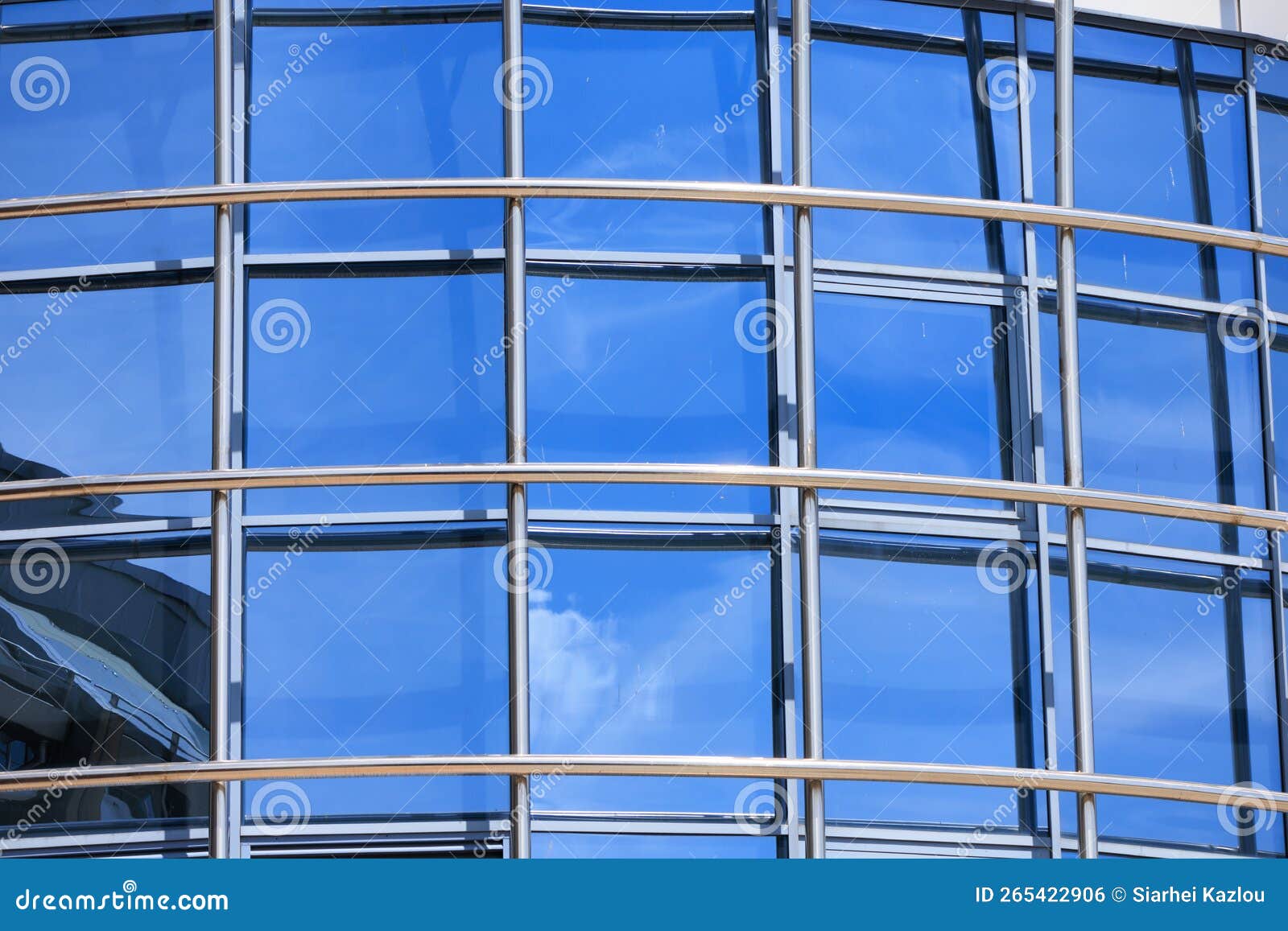 Windows and Metal Structure on the Wall of Modern Buildings of Business ...