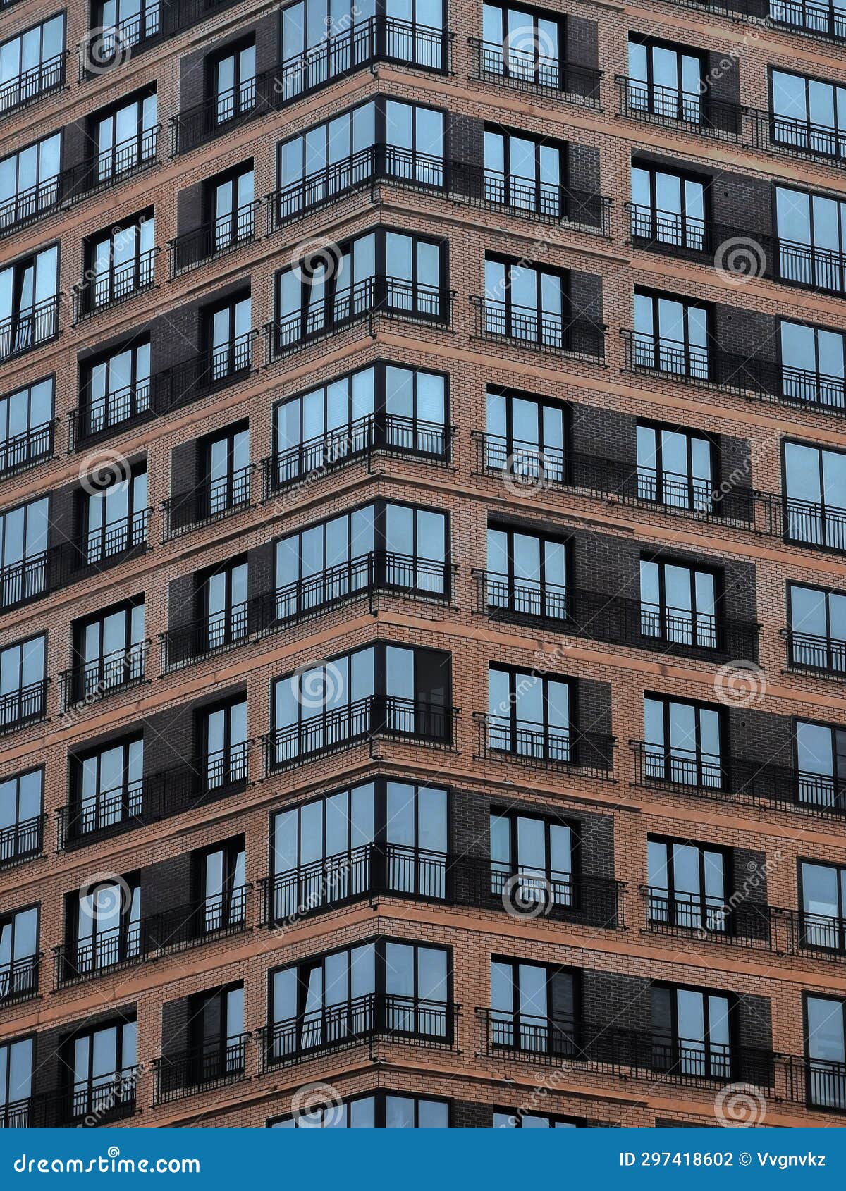 Windows of a Modern Apartment Building in City Stock Photo - Image of ...