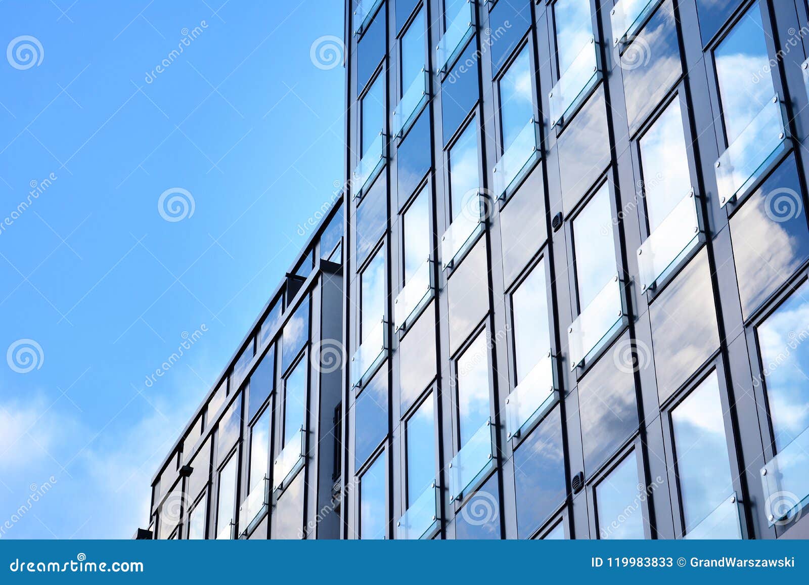 The Windows of a Modern Building for Offices Stock Image - Image of ...