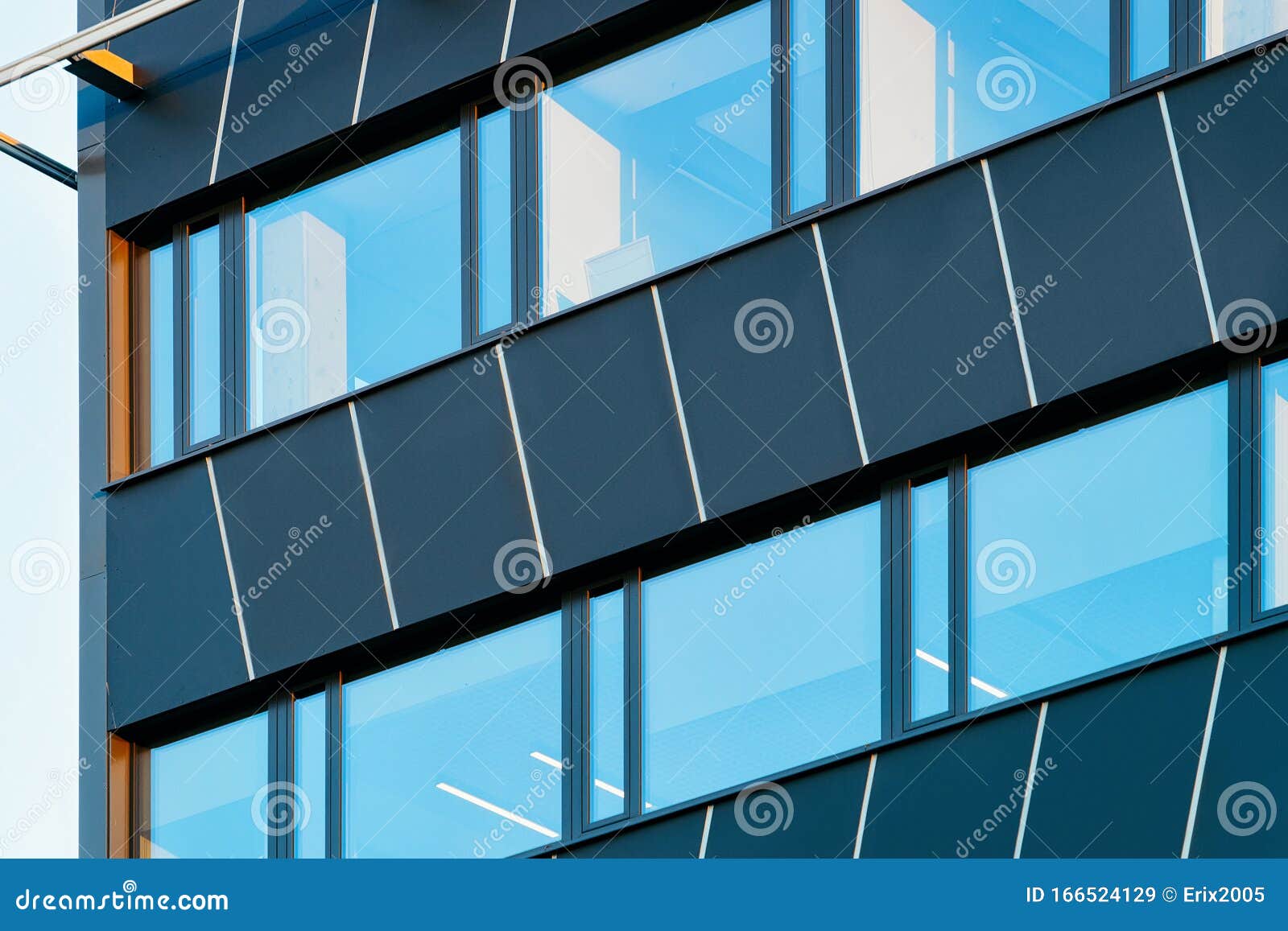 Windows of Modern Corporate Business Office Building Stock Image ...