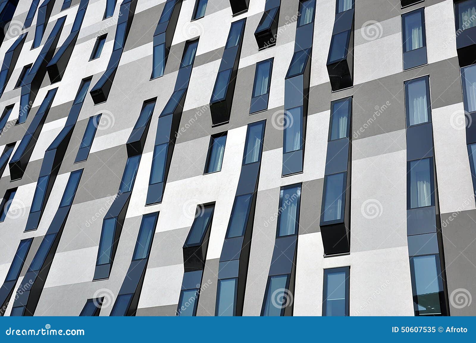 Windows on modern hotel stock image. Image of surface - 50607535