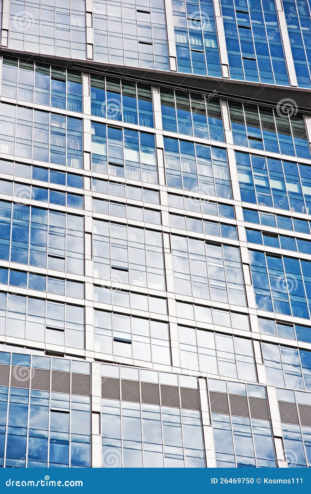 Windows of Modern Office Building Stock Photo - Image of downtown, real ...