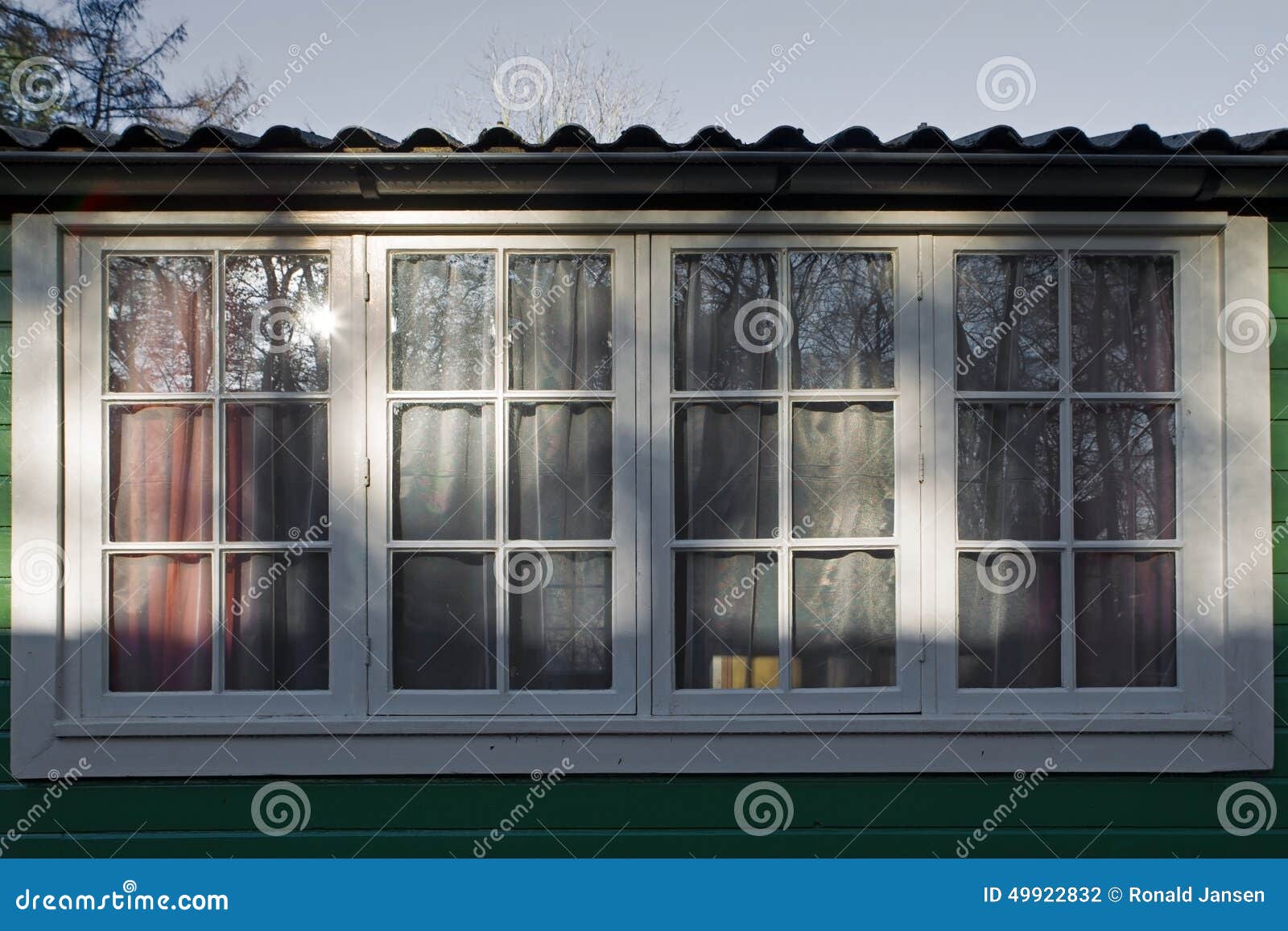 Windows of a Moluccan Barracks in Dutch Open Air Museum in Arnhem ...
