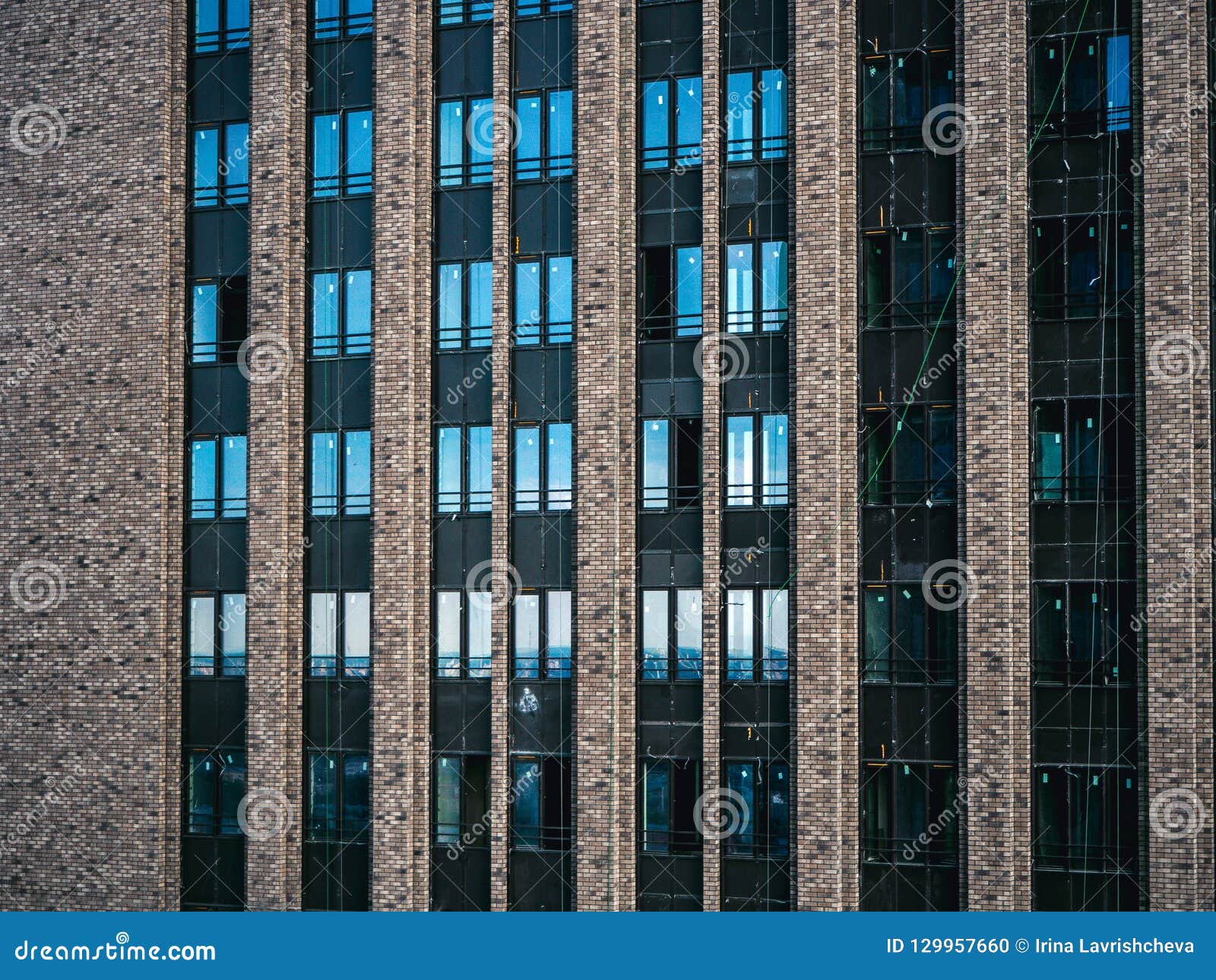 Windows of Moscow stock photo. Image of reflection, downtown - 129957660