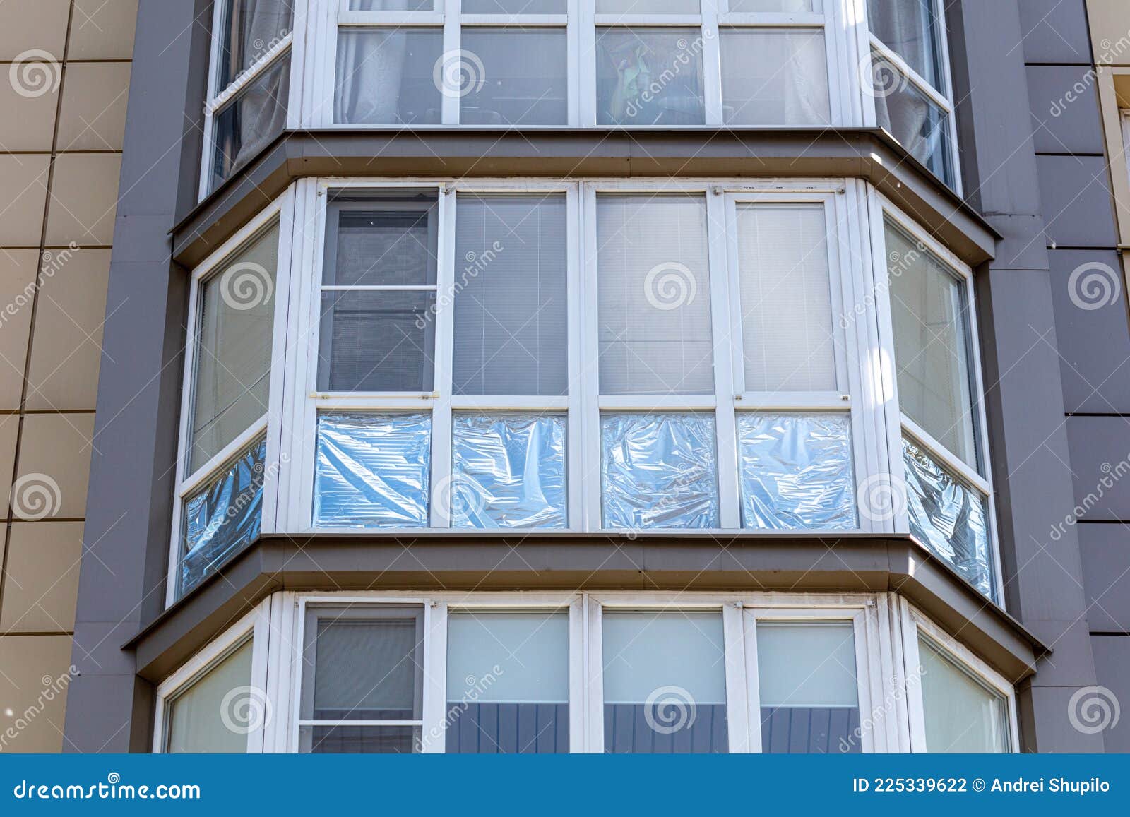 Windows in a Multi-storey Building Stock Photo - Image of floor, wall ...
