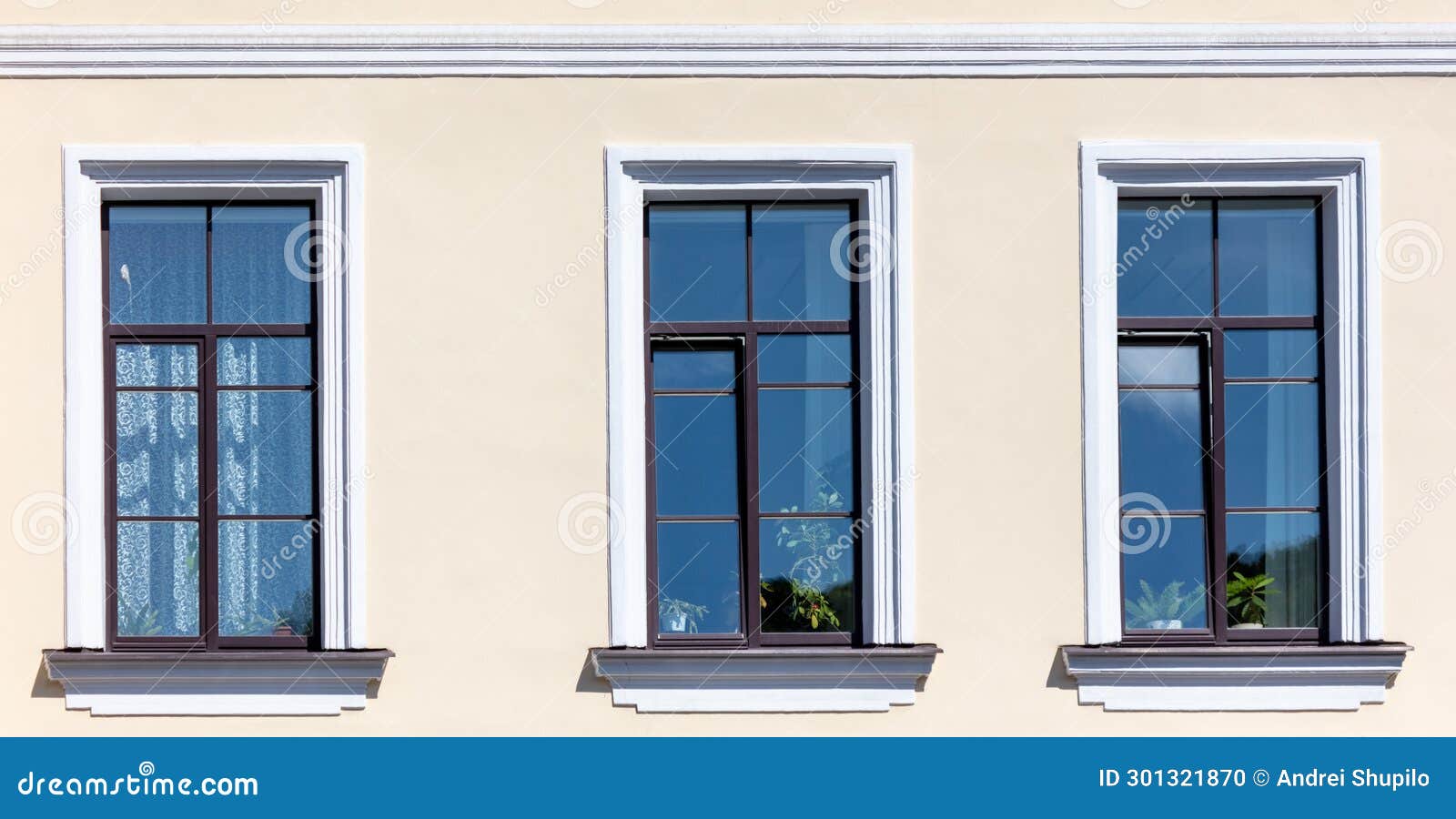 Windows in a Multi-story Building As a Background Stock Photo - Image ...