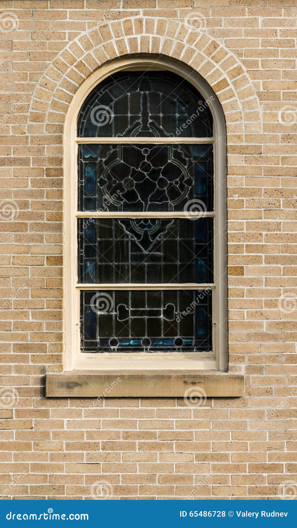 Windows in Neo-Gothic Style Whith Mosaic Stock Photo - Image of design ...