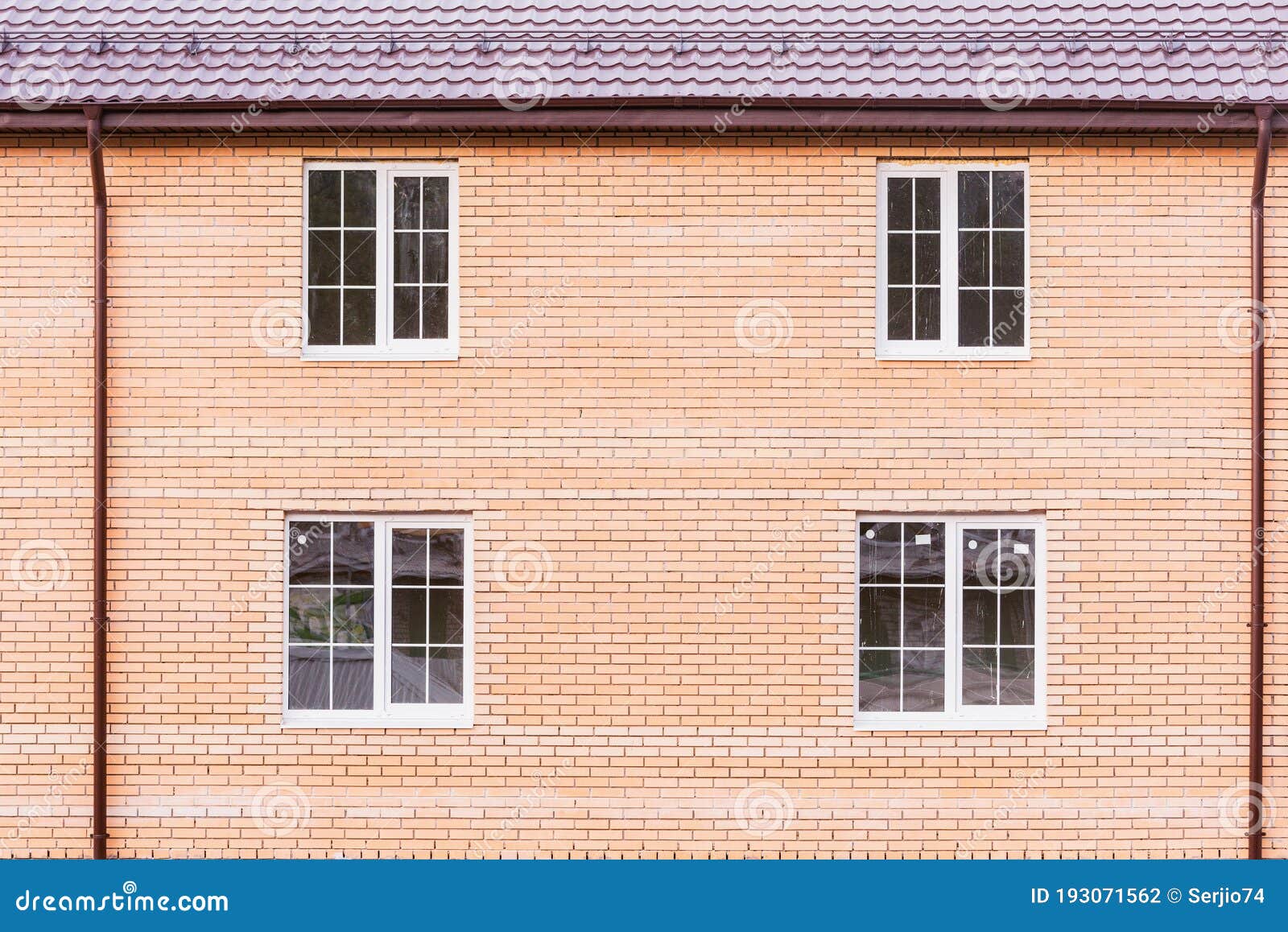 Windows of the New Townhouse. Stock Photo - Image of hotel, apartment ...