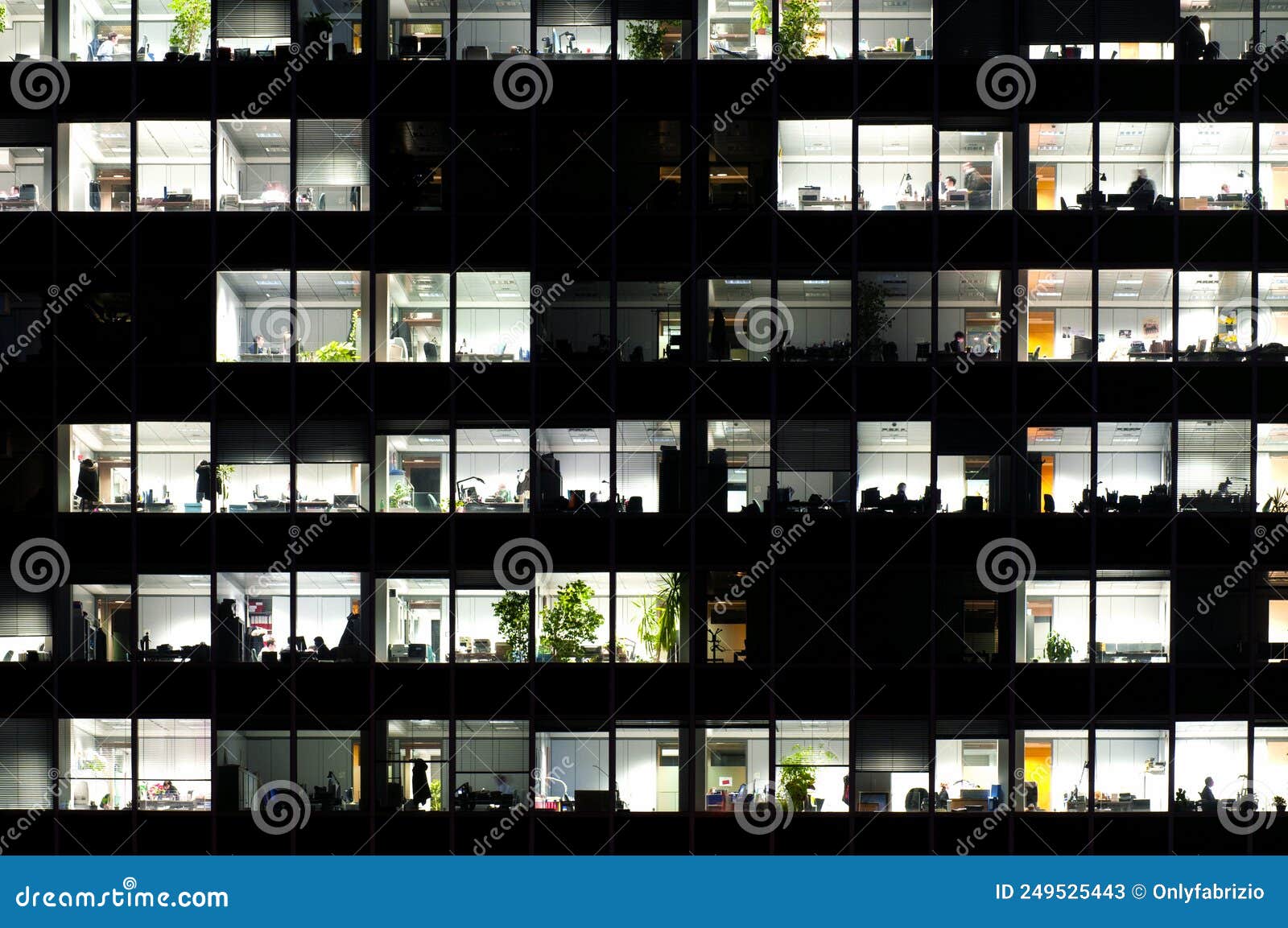 Office windows editorial stock photo. Image of windows - 249525443