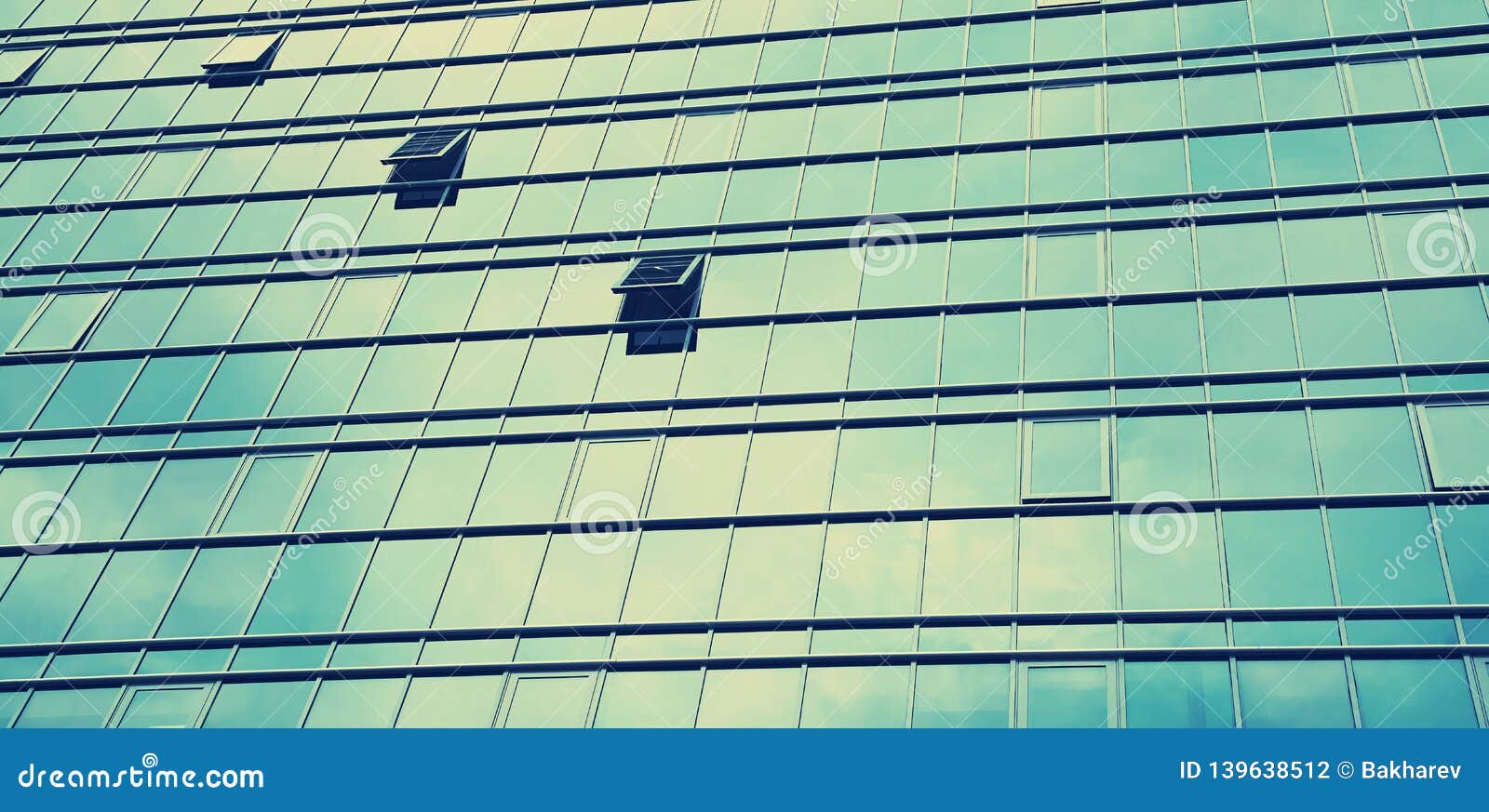Windows of Office Buildings. View of Business Center Stock Photo ...