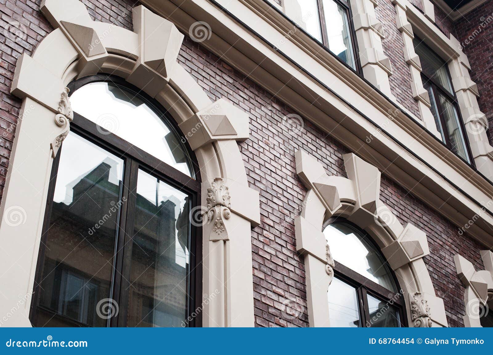 Windows in an Old Architectural Building Stock Photo - Image of europe ...