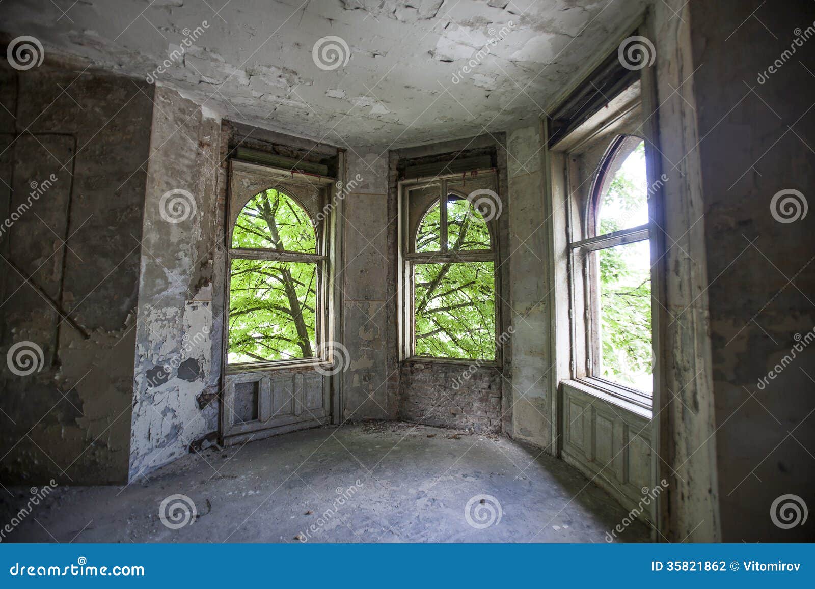 Windows on the old house stock photo. Image of house - 35821862