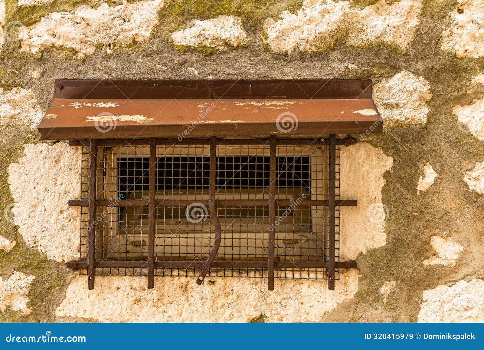 Windows in an Old Medieval Prison Building Stock Image - Image of ...