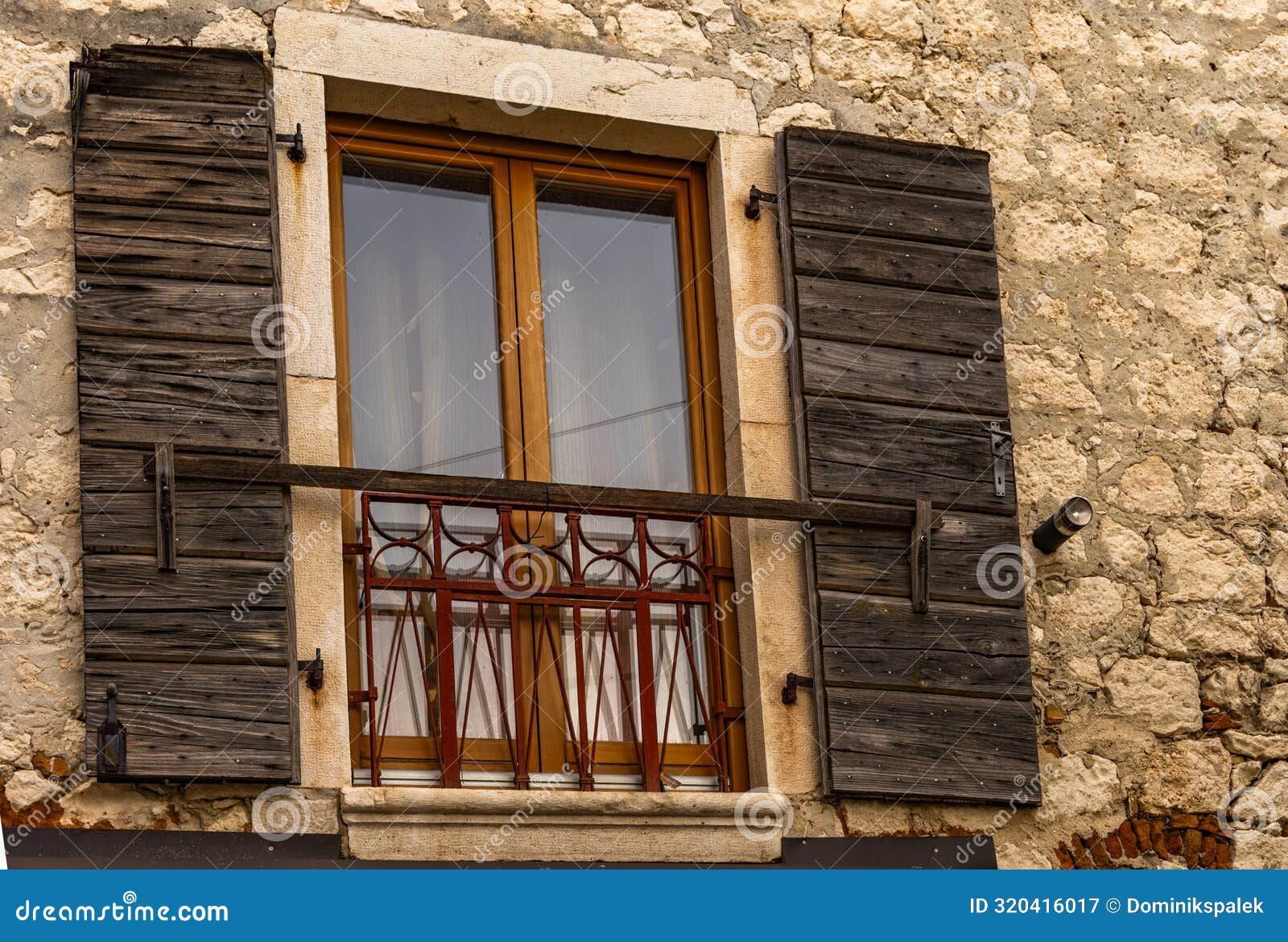 Windows in an Old Medieval Prison Building Stock Image - Image of ...