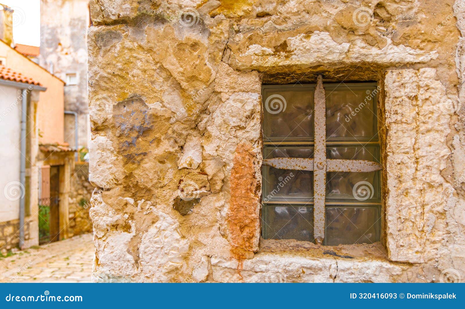 Windows in an Old Medieval Prison Building Stock Image - Image of ...
