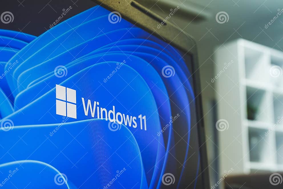 Windows 11 Operating System on PC Screen. Windows 11 is the Latest ...