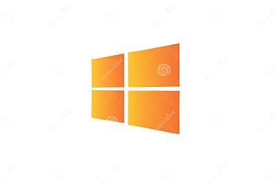 Windows Orange Logo editorial photo. Illustration of microsoft - 132572976