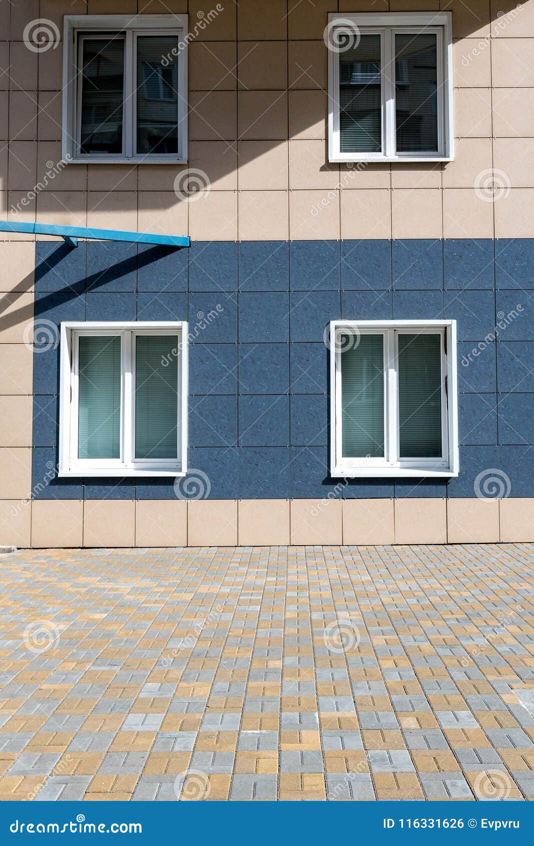 Windows on the Outside Wall Stock Photo - Image of style, wall: 116331626