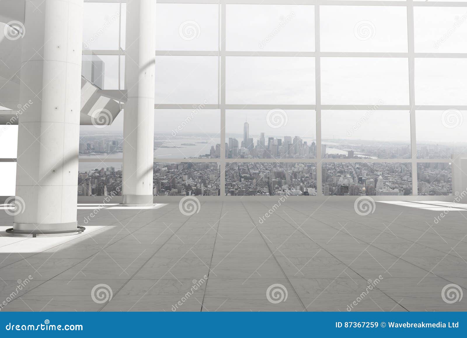 Windows overlooking city stock image. Image of comfortable - 87367259